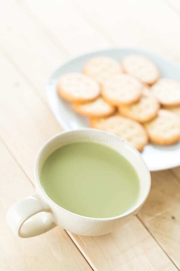 Hot matcha latte stock image. Image of matcha, aromatic - 86443045