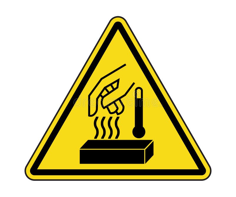 International Hot Materials Hazard Symbol Stock Illustrations – 1 ...