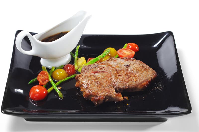 Hot Meat Dishes - Ribai stock photo. Image of sauceboat - 9165034