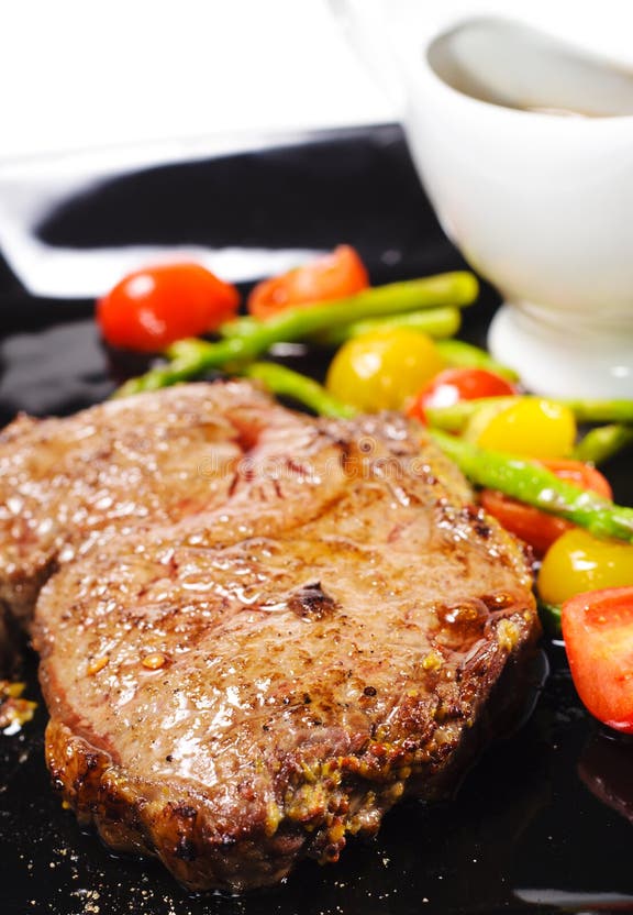 Hot Meat Dishes - Ribai stock image. Image of slice, dinner - 9792483