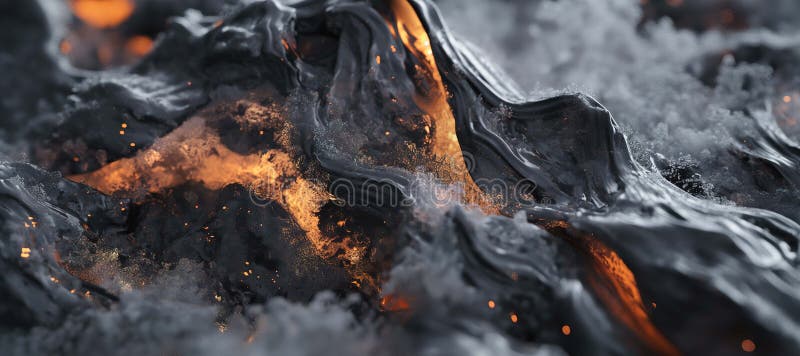 Hot Melt Lava Stone Wave Texture Background Stock Illustration ...