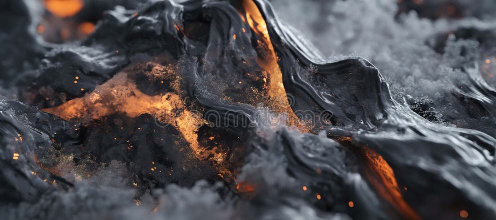 Hot Melt Lava Stone Wave Texture Background Stock Illustration ...
