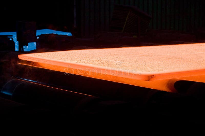 Hot metal sheet stock photo. Image of factory, carbon - 9011010