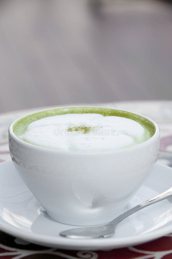 Hot milk green tea. stock photo. Image of gourmet, green - 36727376