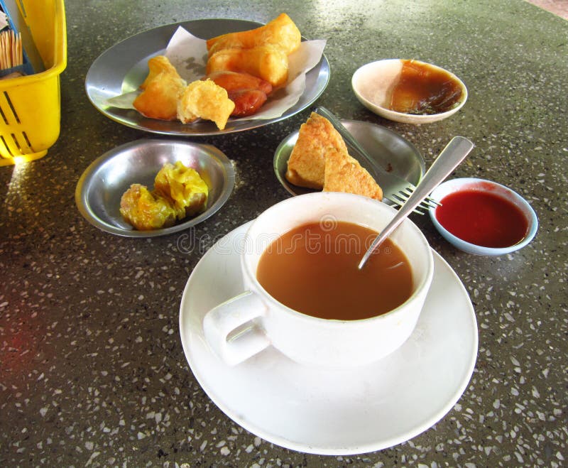Hot Milk Tea in Breakfast Chinese Style Stock Image - Image of good ...