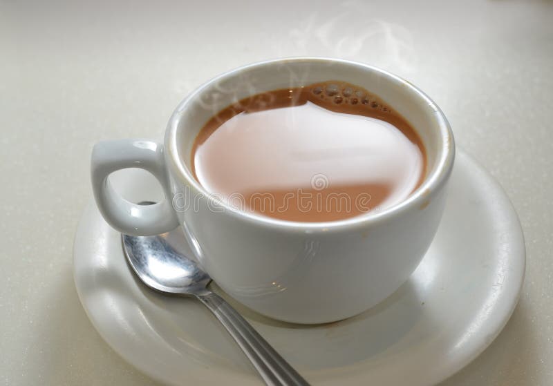 Hot milk tea stock image. Image of milk, glass, pieces - 77478099