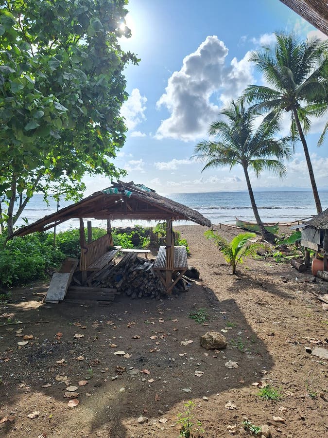 Hot Morning at the Beach Captured from My Balcony Stock Image - Image ...