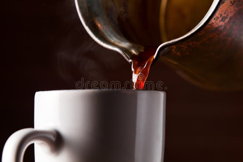 Hot morning coffee stock image. Image of white, vintage - 36721845