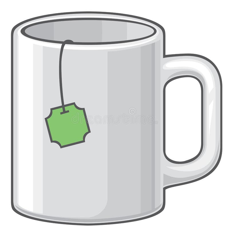 Hot Mug with Tea Vector Illustration Stock Vector - Illustration of ...