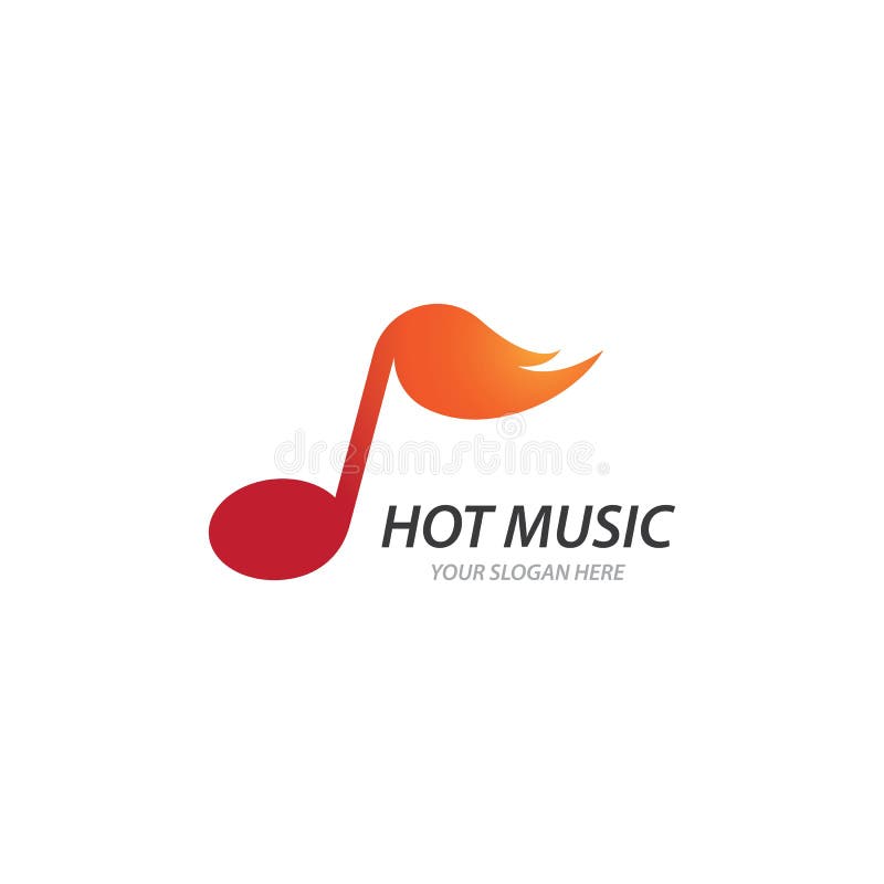 Hot Music logo stock vector. Illustration of audio, tech - 175588456
