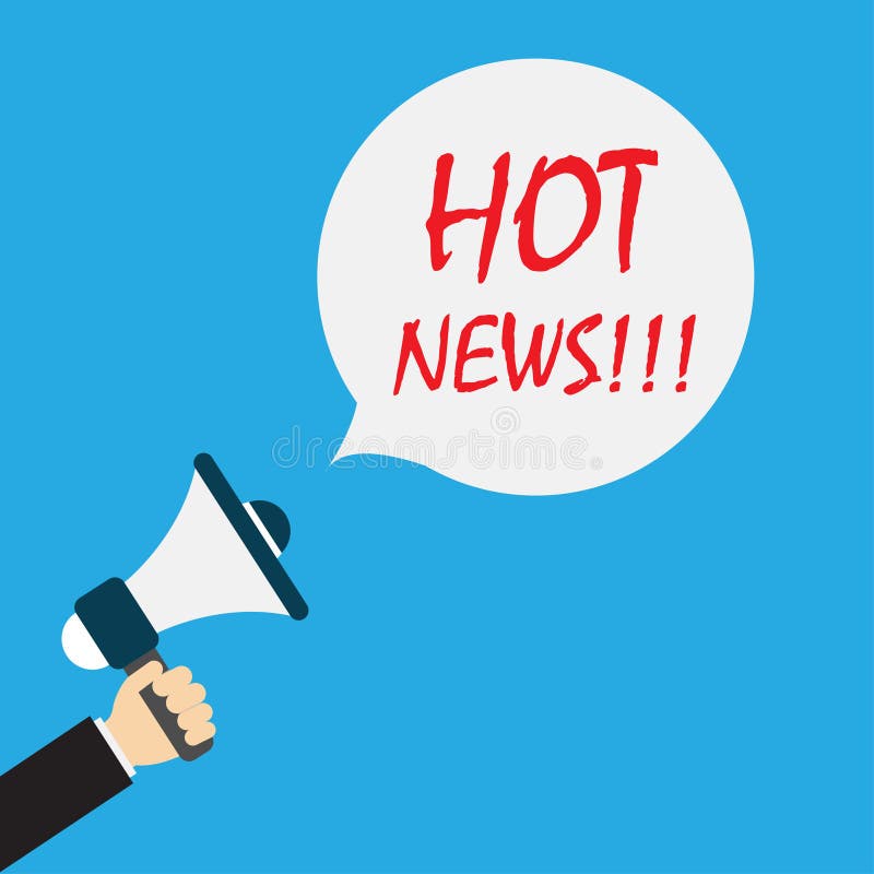 Hot news icon stock illustration. Illustration of attention - 90341287