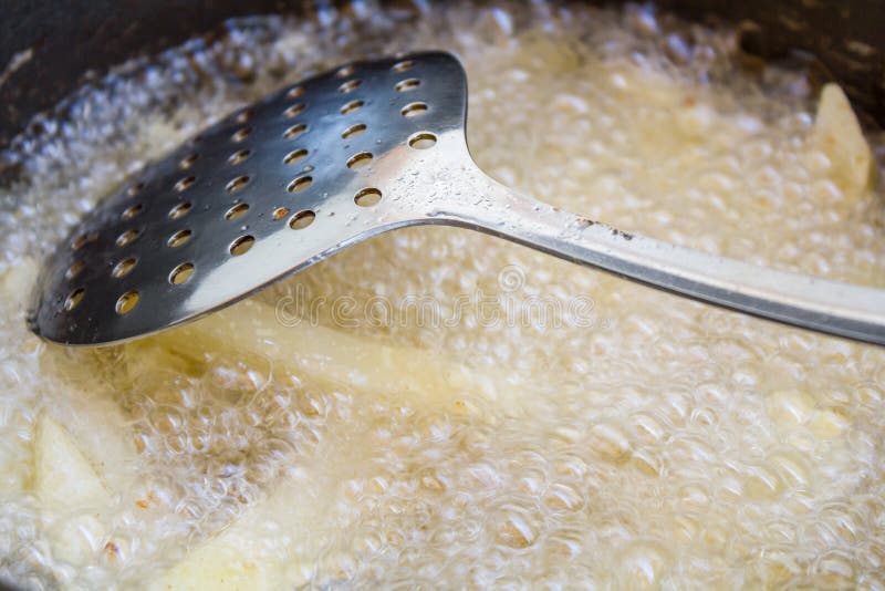 Hot oil stock image. Image of cook, breakfast, deep, boiling - 69802183