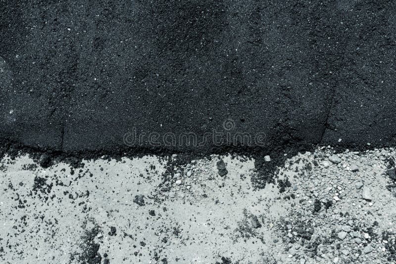 Hot and Old Layers of Asphalt on Road Surface Stock Photo - Image of ...