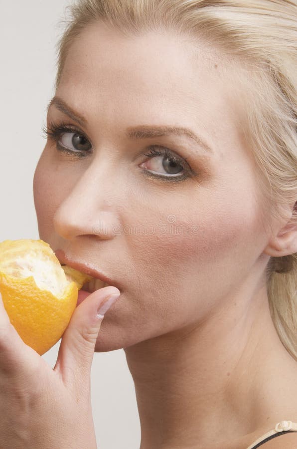 Hot Orange stock photo. Image of beauty, eyelash, eyebrow - 11278150