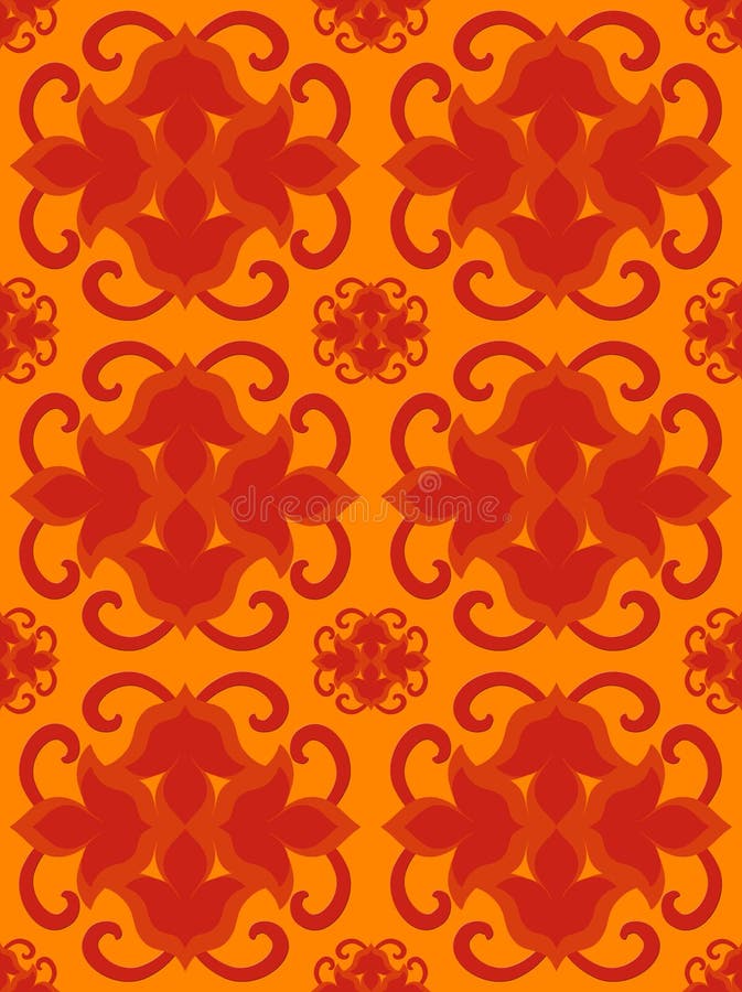 Multicolor Geometric Pattern in Bright Red. Stock Vector - Illustration ...