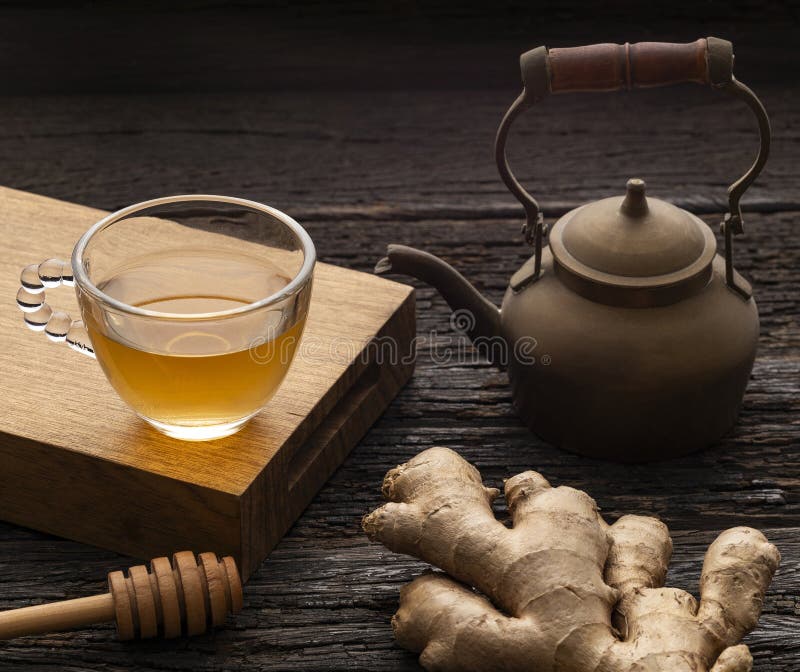 Hot Organic Ginger Root Tea - Zingiber Officinale Stock Photo - Image ...