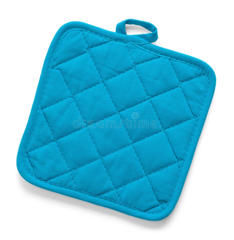 Hot Pad stock photo. Image of oven, blue, mitt, fabric - 226990764