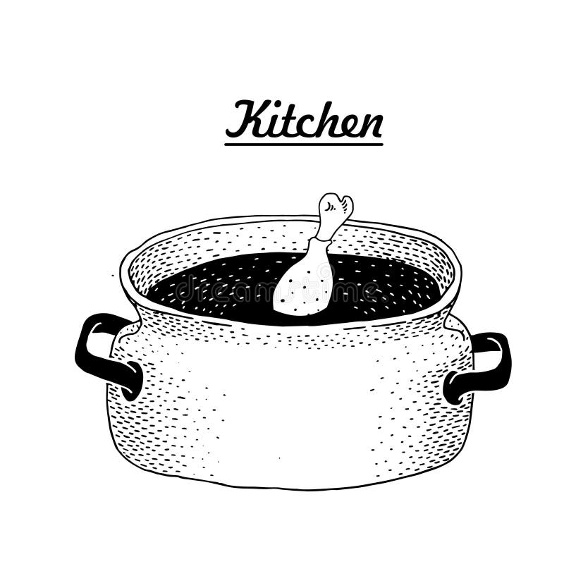 Hot Pan Isolated, Saucepan. Vector. Stock Vector - Illustration of ...