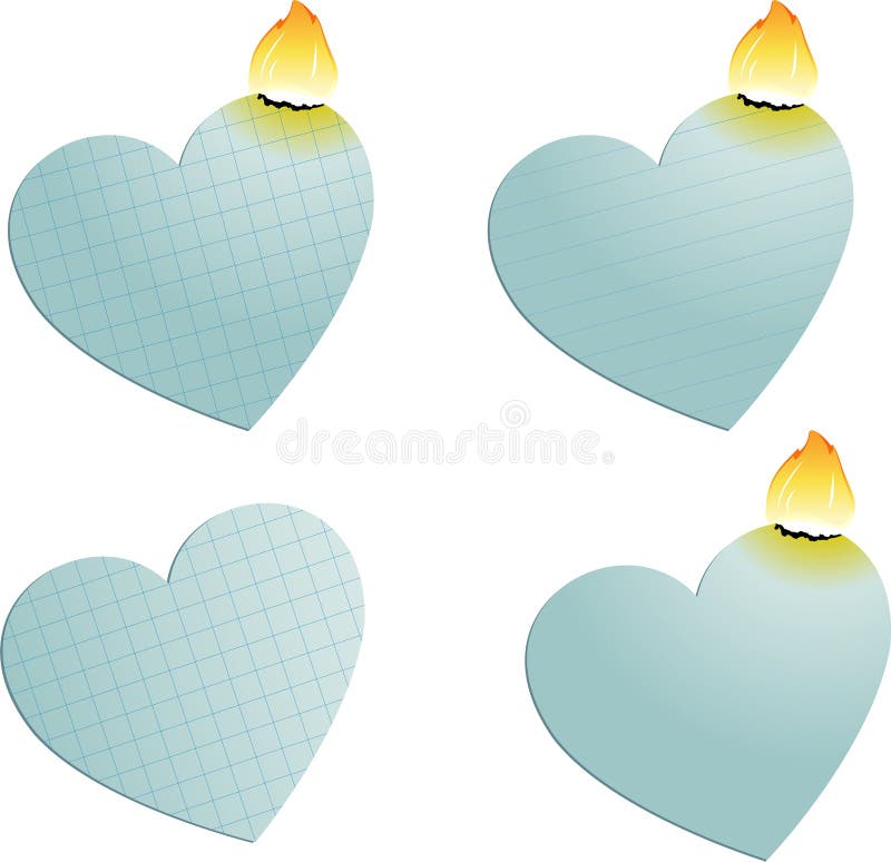 Hot paper heart. stock vector. Illustration of greeting - 12949921