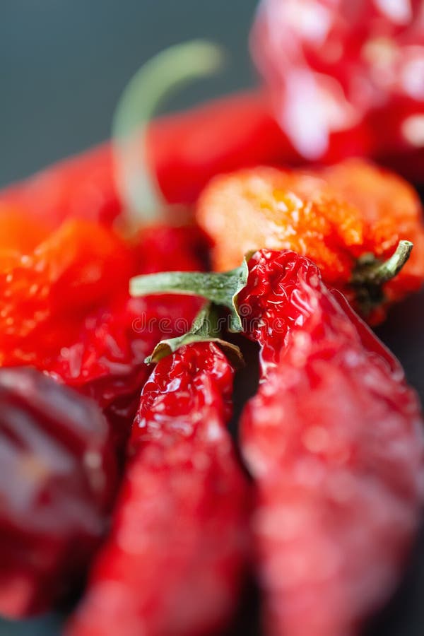Hot Pepper. Abstract Blurred Texture of a Mixture of Peppers Stock ...
