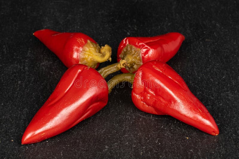 Hot Pickled Pepper on Grey Stone Stock Photo - Image of mexican ...