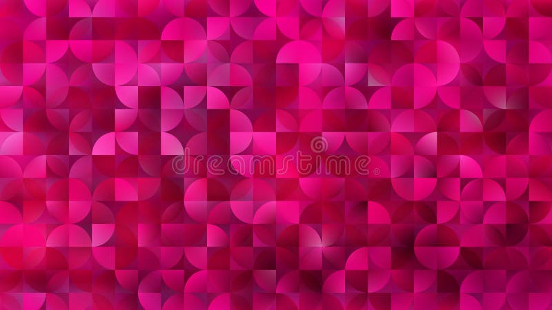 Hot Pink Abstract Quarter Circles Background Stock Vector ...