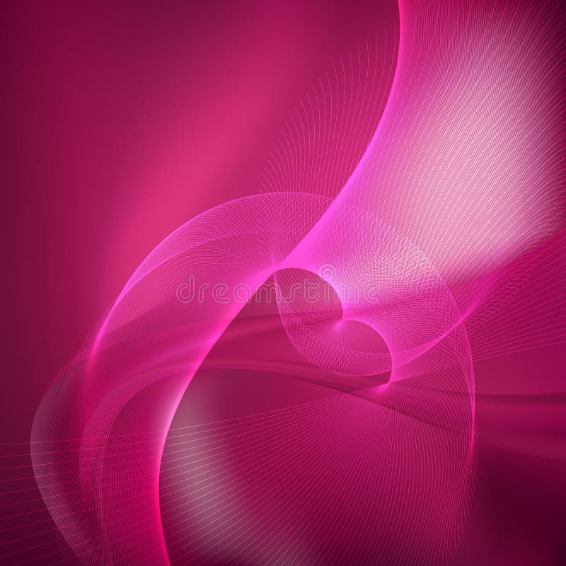 Hot Pink Flow Curves Background Stock Vector - Illustration of ...