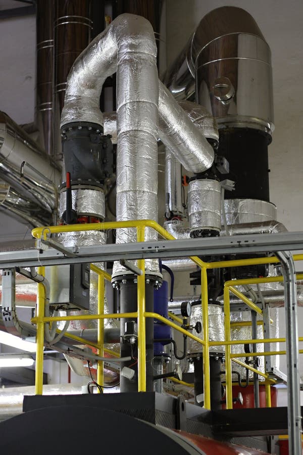 Hot Piping and Steam Piping Stock Photo - Image of building, high: 9711662