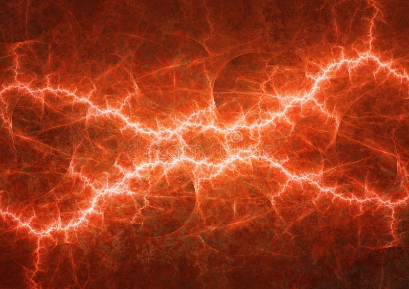 Hot plasma lightning bolt stock illustration. Illustration of fantasy ...