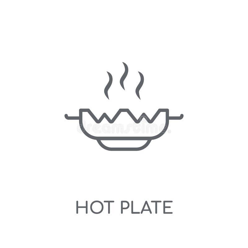 Hot Plate Icon. Trendy Hot Plate Logo Concept on White Background from ...