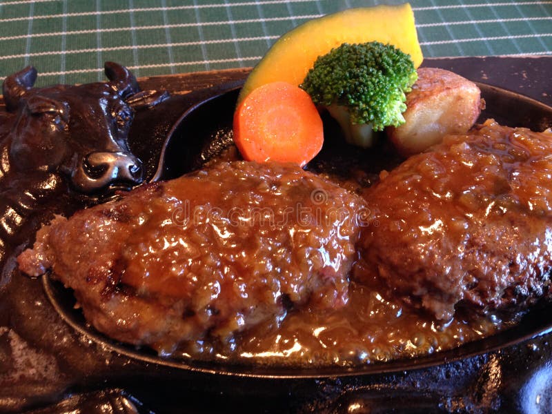 Hot plate stake stock image. Image of grilled, restaurant - 80825381