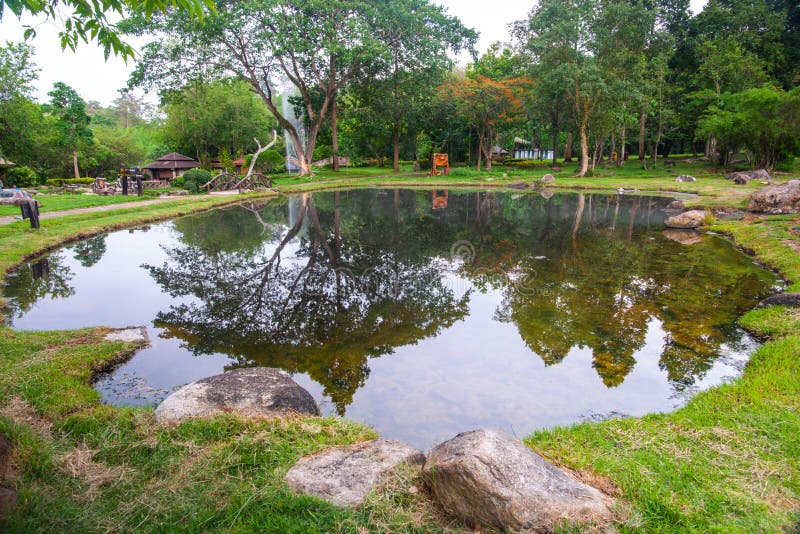 Hot Pond in Chae Son Hot Spring Editorial Photography - Image of flow ...