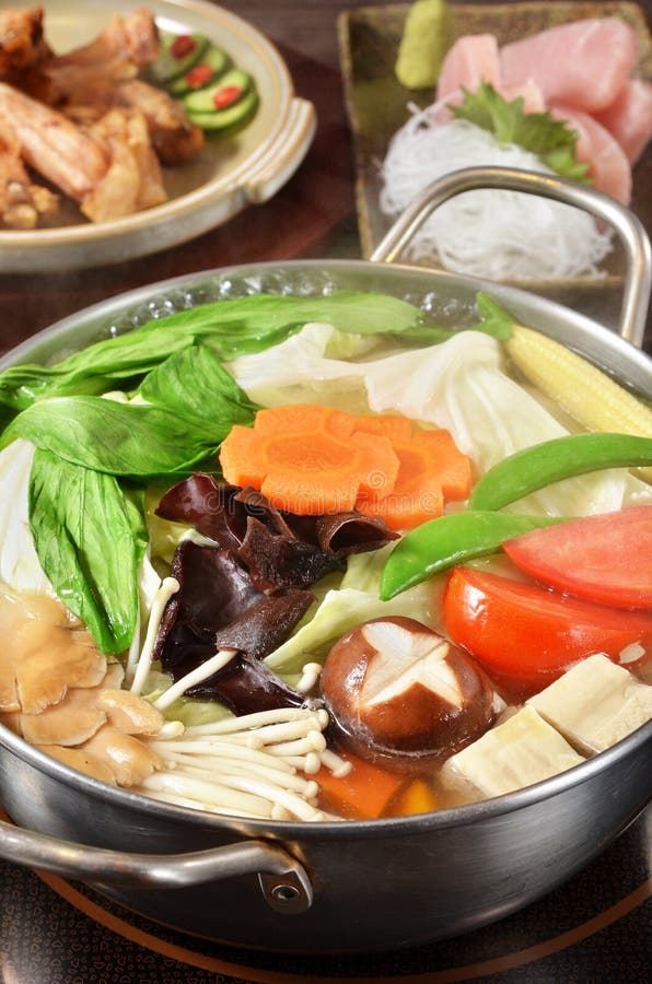 Hot pot stock image. Image of vegetable, green, dining - 28039419