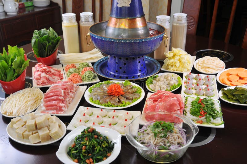 Chinese hot pot feast stock photo. Image of dining, fine - 15064908