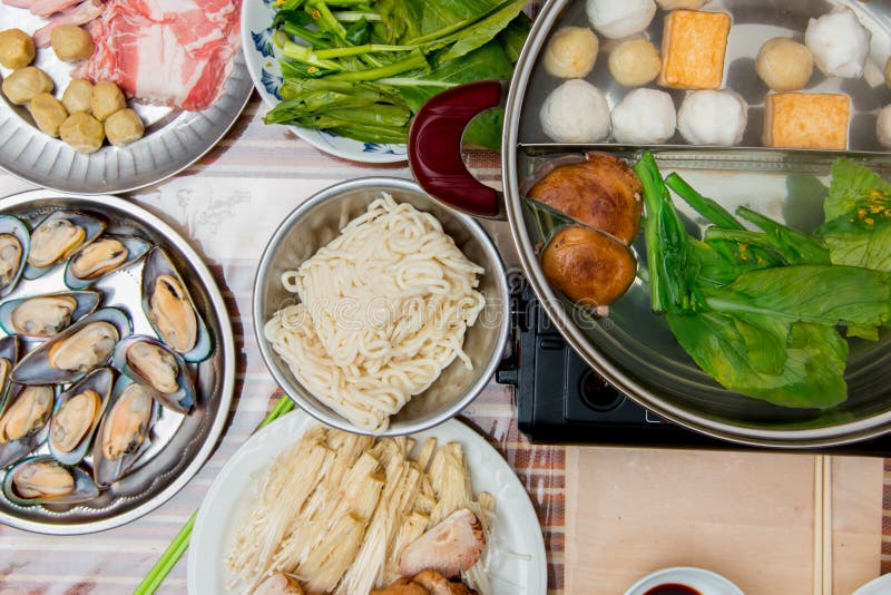 Hot pot stock photo. Image of eating, freshness, east - 59810500