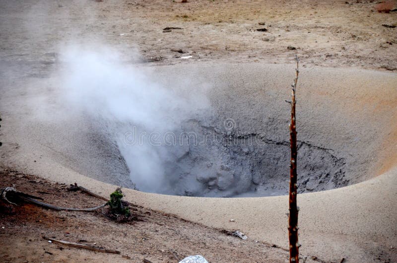Hot Pot in Yellow Stone National Park Stock Image - Image of colorful ...