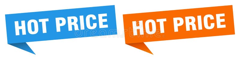 Hot Price Banner. Hot Price Speech Bubble Label Set Stock Vector ...