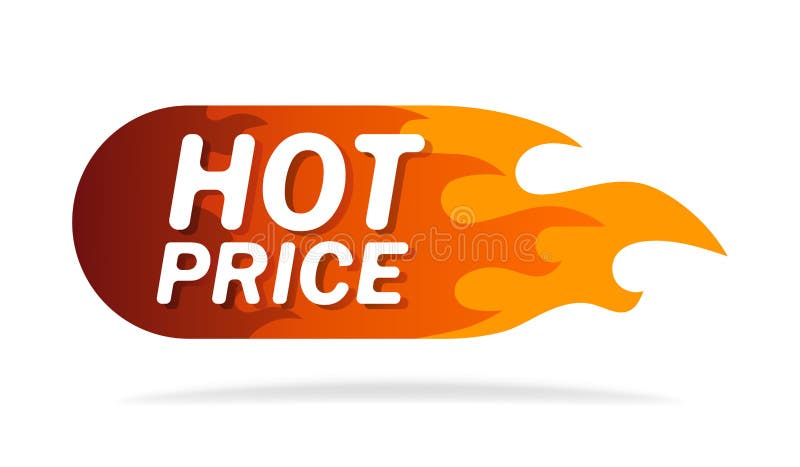Hot Price Design Template Banner. Vector Flat Illustrations Stock ...