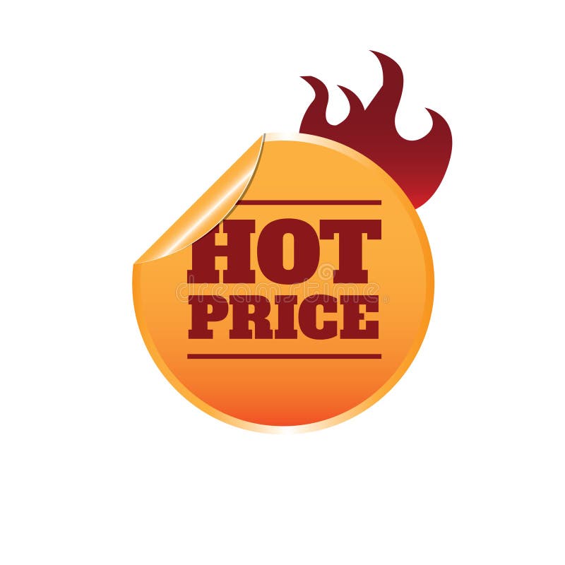 Hot Price Label. Vector Illustration Decorative Background Design Stock ...