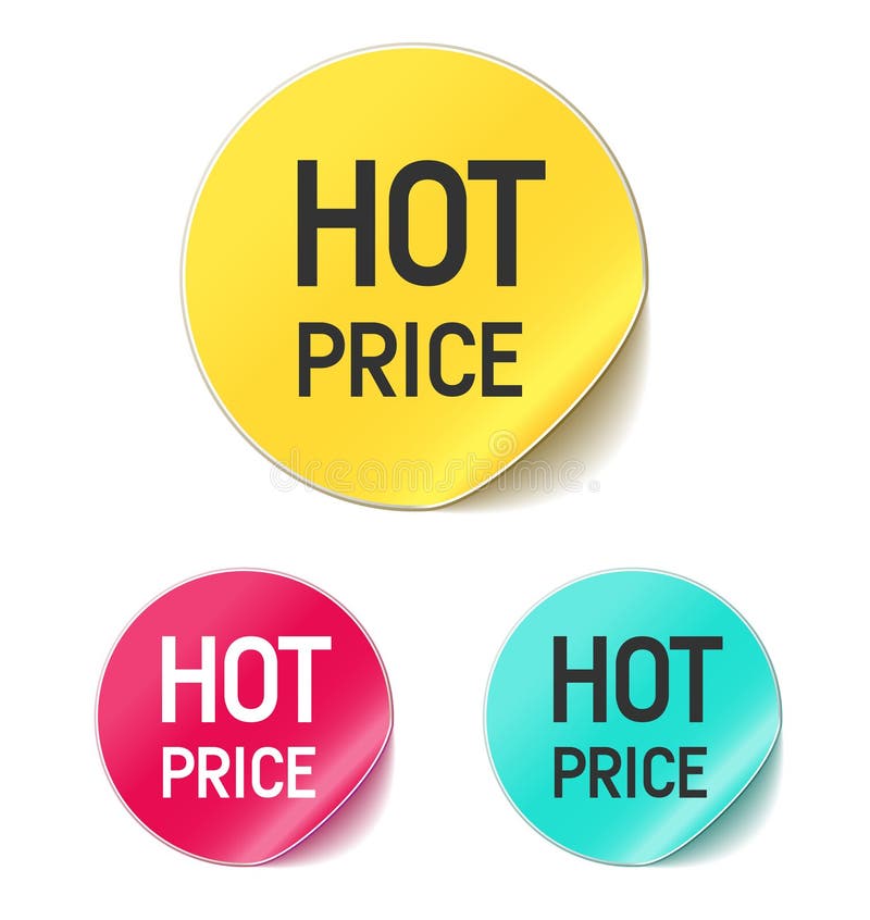 Hot Price and Hot Deal Tags Stock Vector - Illustration of mark ...