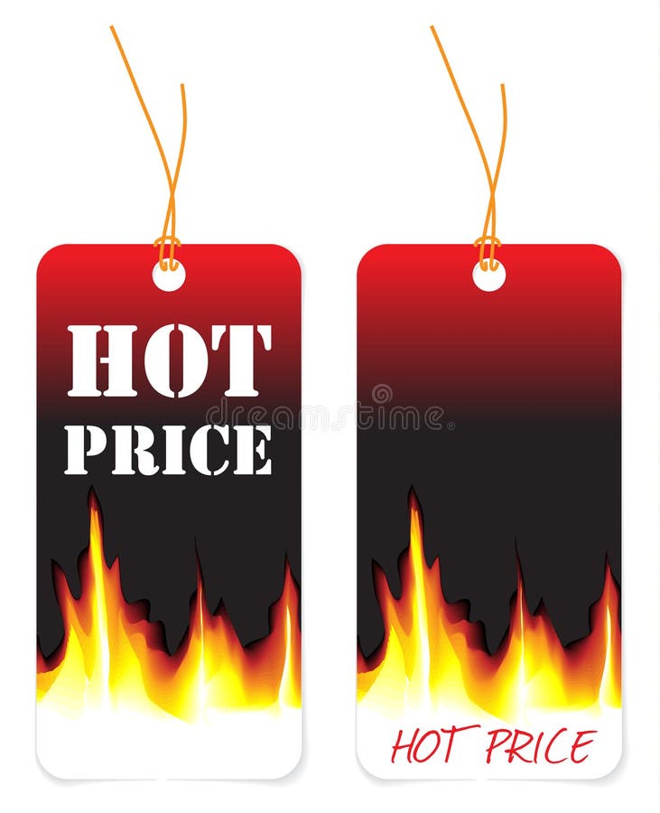 Hot Price and Hot Deal Tags Stock Vector - Illustration of mark ...