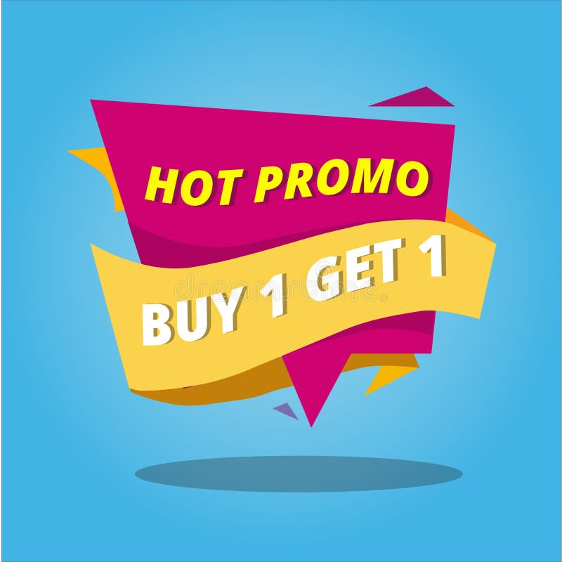 Hot Promo Sale Discount Tag Simple Vector Stock Vector - Illustration ...