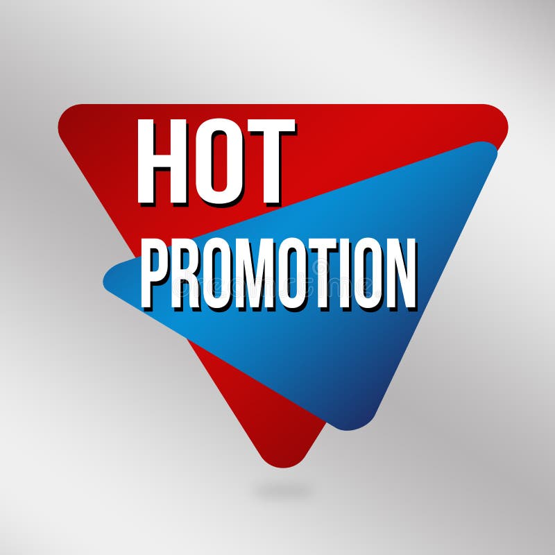 Hot Promotion Sign or Label for Business Promotion Stock Vector ...