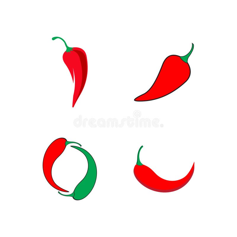 Hot Red Chili Logo Vector and Symbol Design Stock Vector - Illustration ...