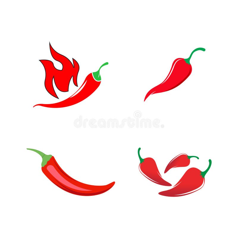Hot Red Chili Logo Vector and Symbol Design Stock Vector - Illustration ...