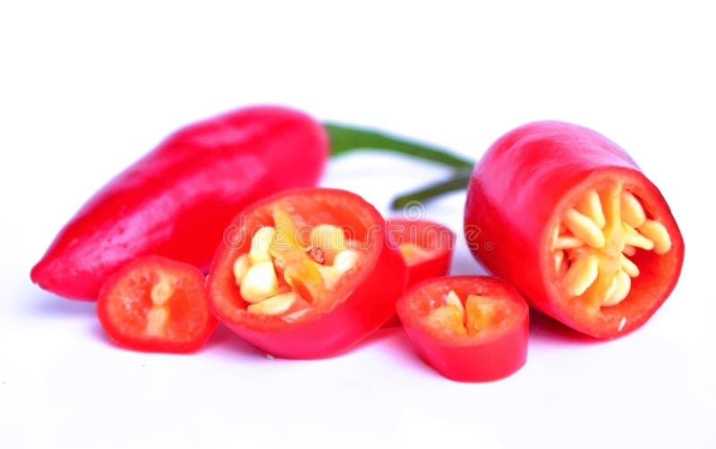 Red hot slice chili stock photo. Image of organic, ingredient - 60035854