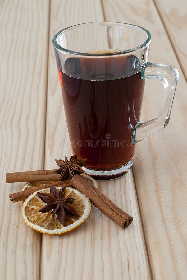 Hot red tea stock photo. Image of holidays, scented, glass - 32180886