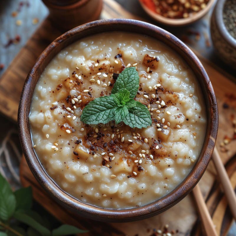 Hot rice in a bowl closeup stock illustration. Illustration of spicy ...