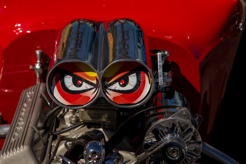 Hot rod editorial photo. Image of humor, power, chrome - 70047781