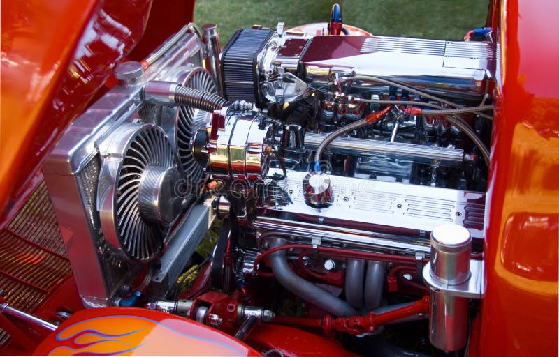 Hot rod engine stock image. Image of auto, fast, stainless - 16085583